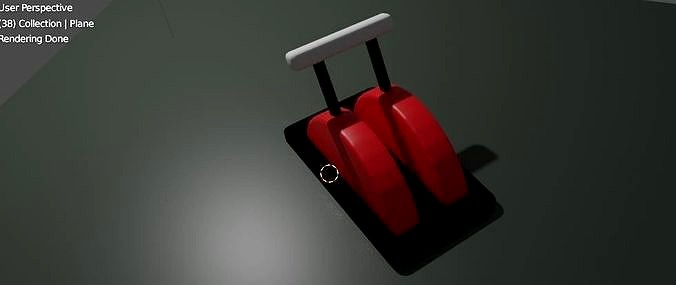 lever 3D model lowpoly game ready