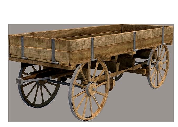 Medieval carriage 3d model