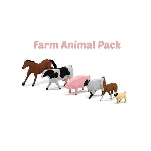 Farm Animals Pack 3d model
