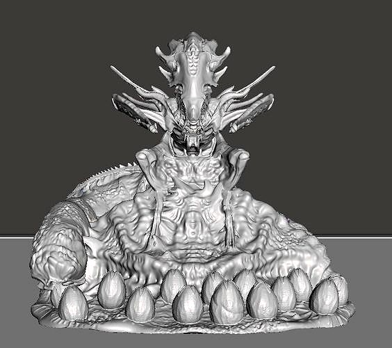 Aliens queen mother 3d model