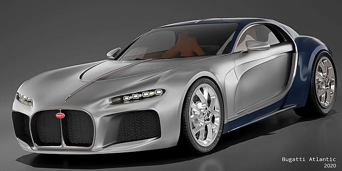 Bugatti Atlantic 2020 3d model