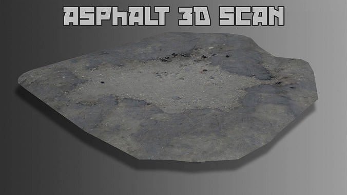 Asphalt 3D Scan model