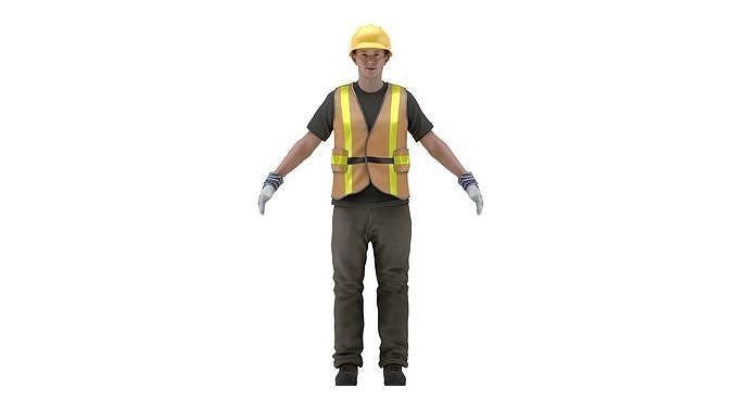 Construction Worker 3d model