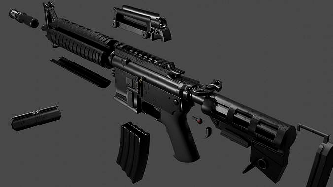 m4A1 3D Model