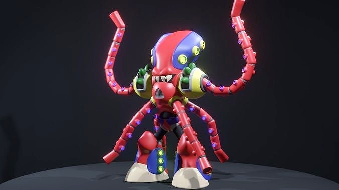 Launch Octopus | 3D model