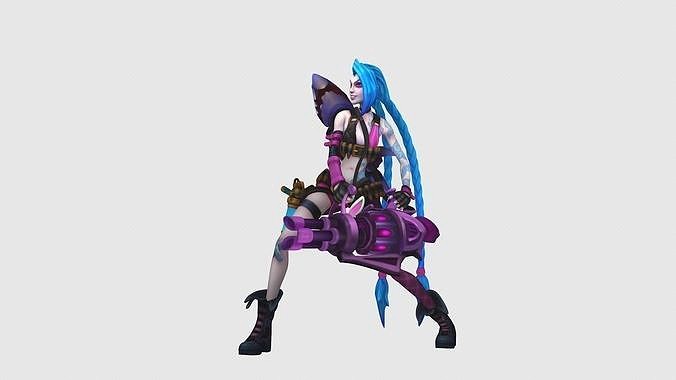 JINX STATUE LEAGUE OF LEGENDS GAME CHARACTER | 3D model