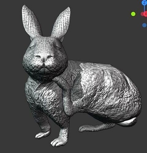 high detail rabbit | 3D model