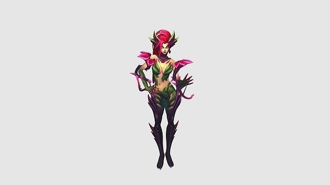 ZYRA STATUE LEAGUE OF LEGENDS GAME CHARACTER | 3D model