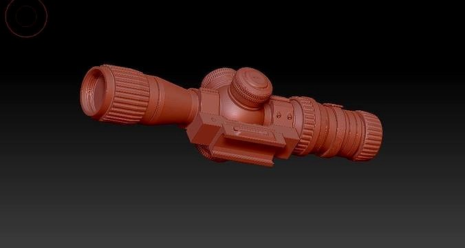 Sniper scope 3D print model | 3D