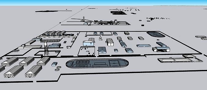 Military base 3d model