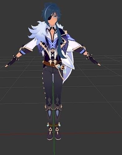 Kaeya 3d model