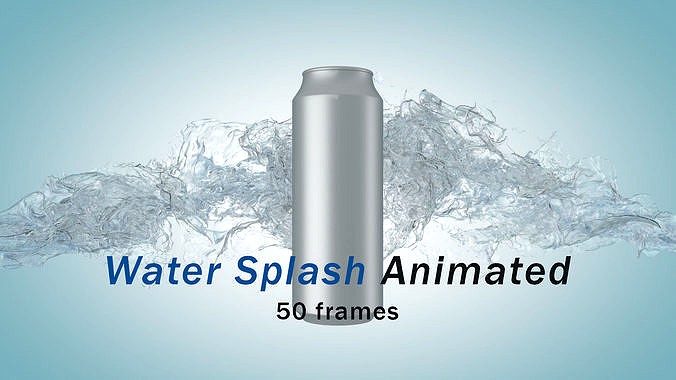 Water Splash Animated 3D model