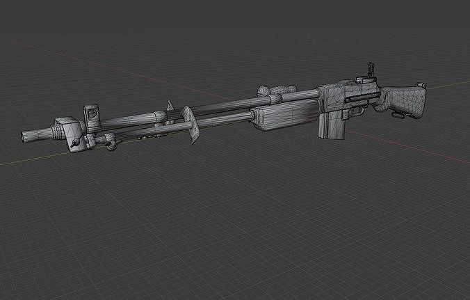 M1918 Browning Automatic Rifle BAR 3d model