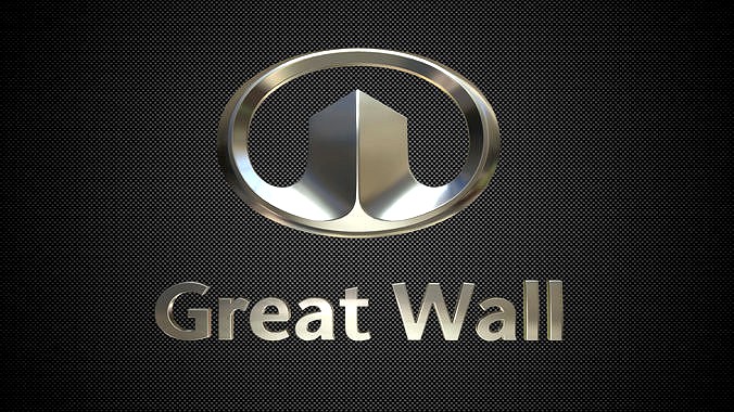 great wall logo 3d model