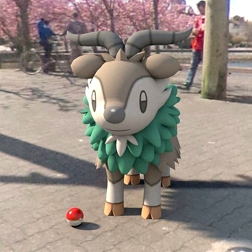 Pokemon Skiddo 3d model