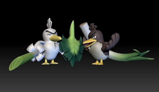Pokemon Galarian Farfetchd Sirfetchd | 3D model