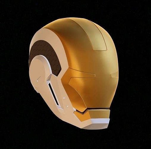 Ironman Mark 39 Starboost Helmet with Interior Details | 3D model