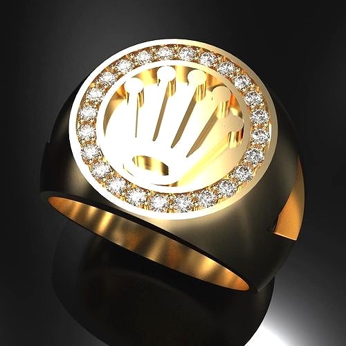 Rolex Ring With Diamonds | 3D model