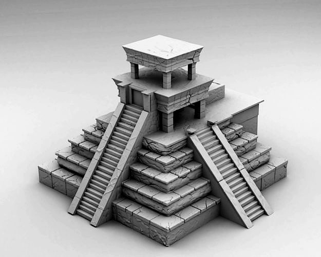 Maya Temple 3d Print model | 3D