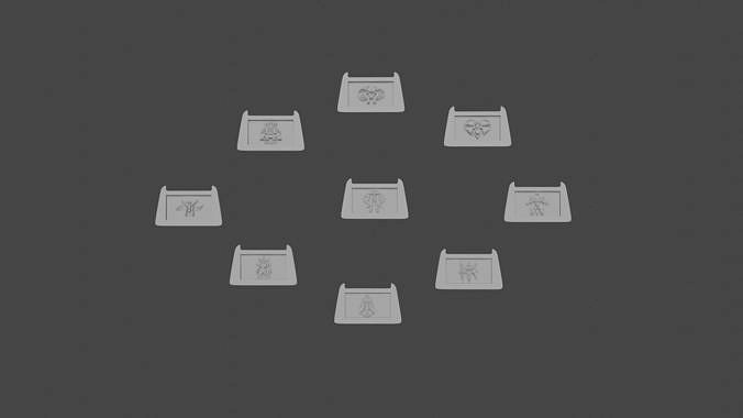 3d model digivice crest emblema stl digimon | 3D