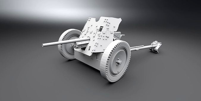 Pak 36 Scale model | 3D