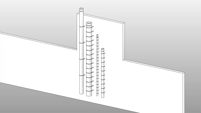 Chimney 2 - Full Parametric Revit Family 3d model