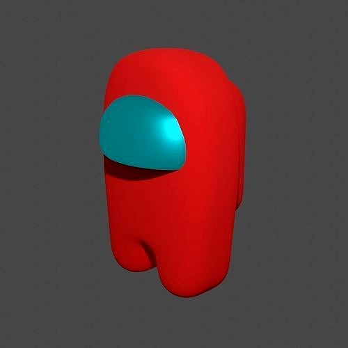Among Us Red Crewmate 3d model