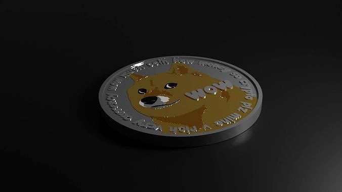 Dogecoin 3d model