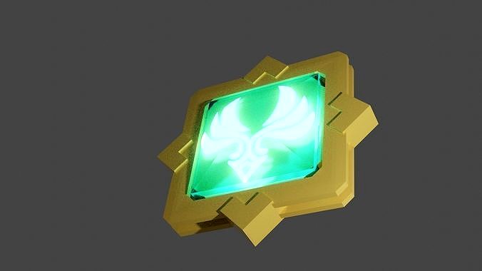 anemo vision from liyue - Genshin impact 3d model