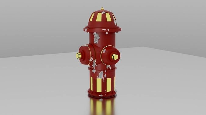 Futuristic Dystopain Fire Hydrant 3d model