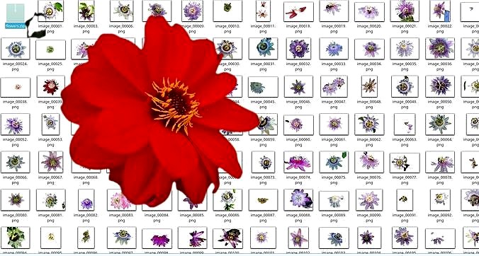 Flower sprites x8000 3d model