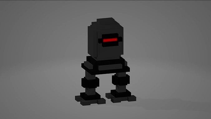 Voxel Robot 3d model