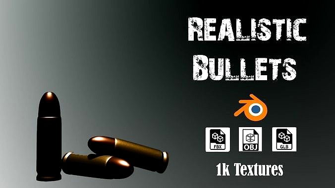 Realistic Bullet Free 3d model