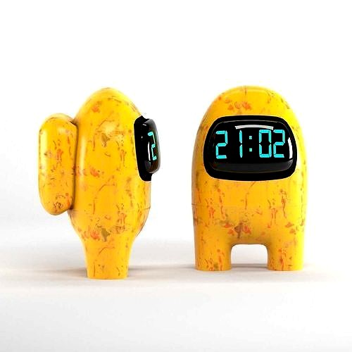 among-us Clock 3d model