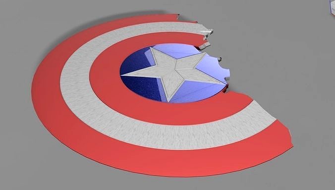 Captain America Broken Shield From Avengers Endgame To Print | 3D model
