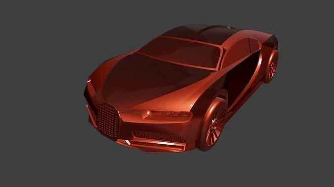 Bugatti Chiron CAD model 3d