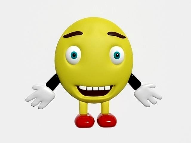happy emoji- cartoon | 3D model