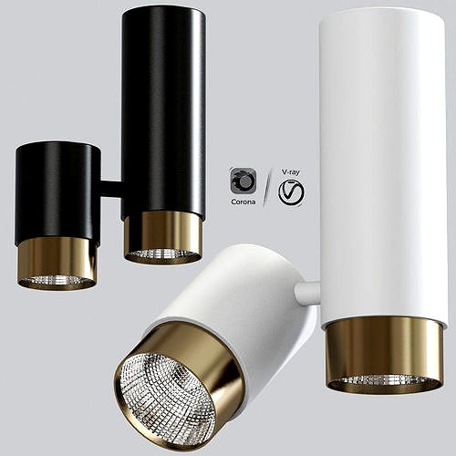 Modern spotlight corridor light 3d model