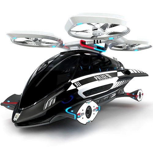 3D model Individual Aircraft Police