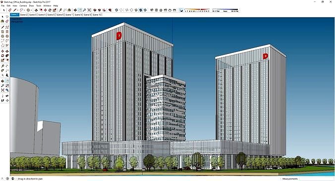 Sketchup Office Building 406 3d model