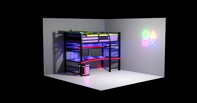 Gaming Room 3D model