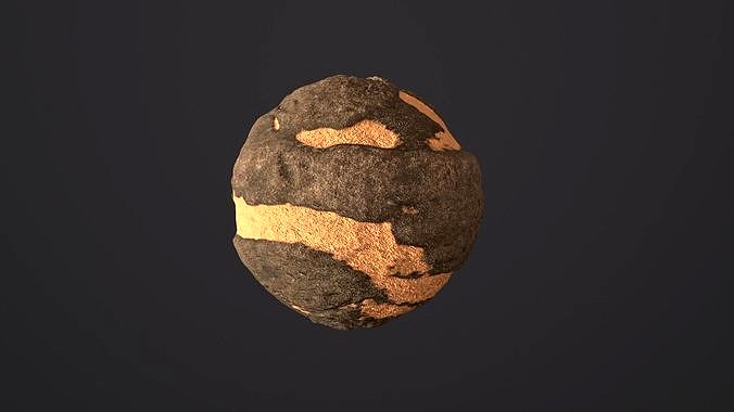 Red Rocky Sand Texture 3d model