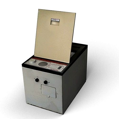 Old soviet washing machine 3d model