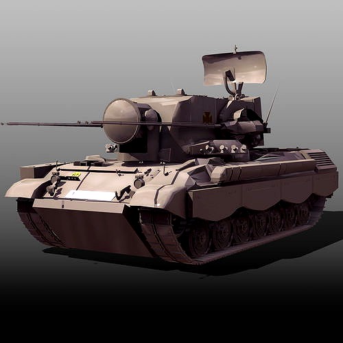 Flakpanzer Gepard Tank 3d model