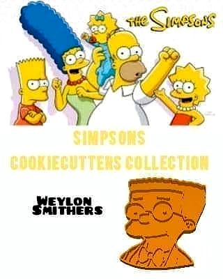 Wonderful Simpsons Character Weylon Smithers Cookie Cutter 3d model