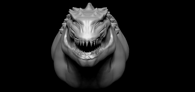 High resolution Monsters Head 3d model