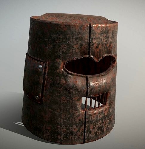 bucket helmet Realistic 3d model
