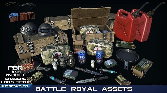 Battle Royal Assets 3d model