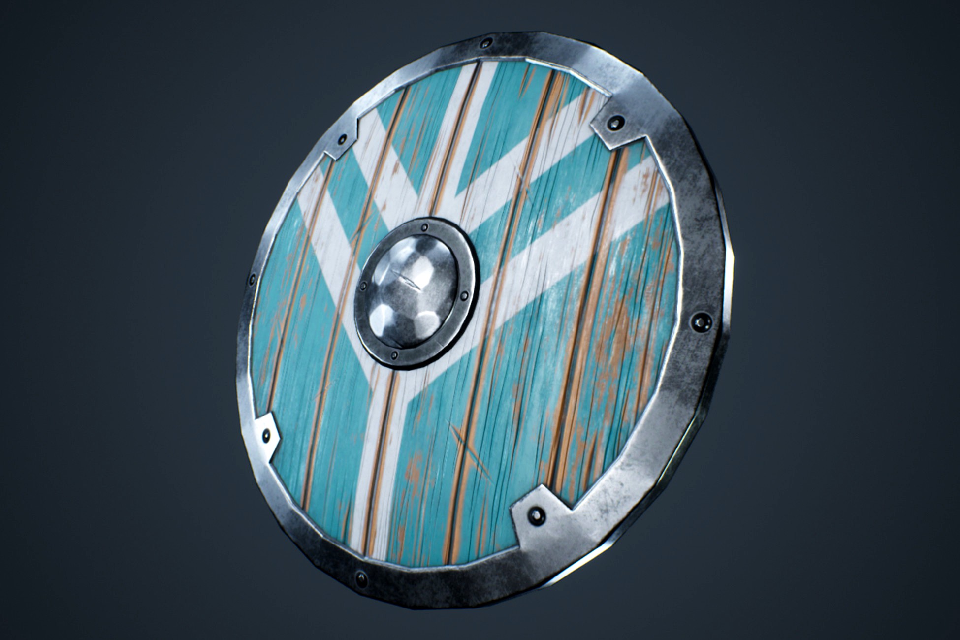 Viking Weapons - Curved Shield II 3d model