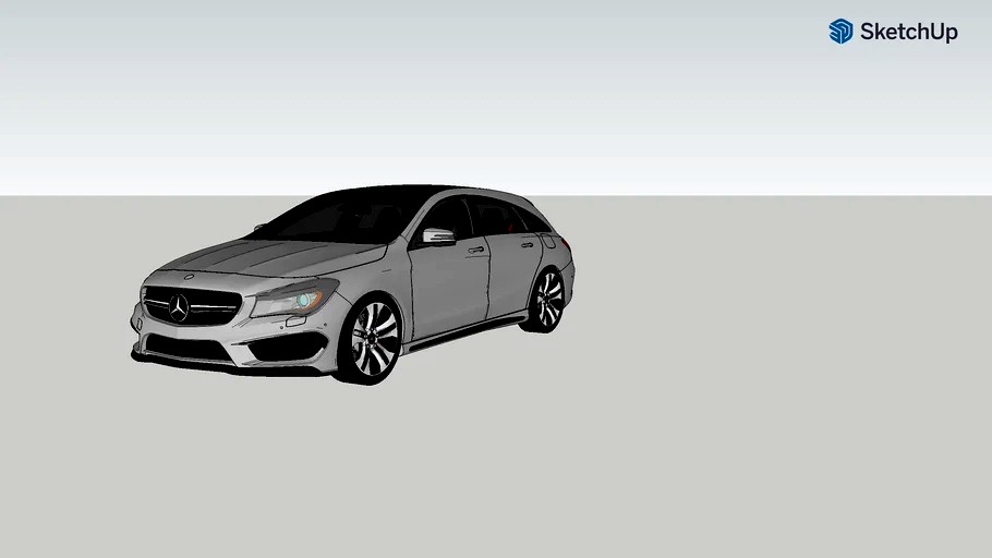 2018 Mercedse CLA 43 AMG Shootingbrake 3d model